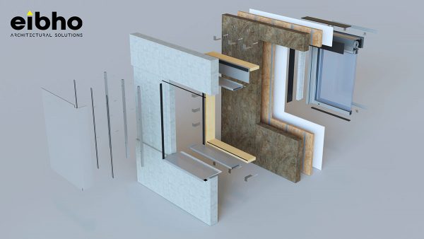 ESCENA-PROCESO-INSTALACION-ZONA-DEL-HUECO-SOBRE-FACHADA-PREFABRICADA- | Eibho